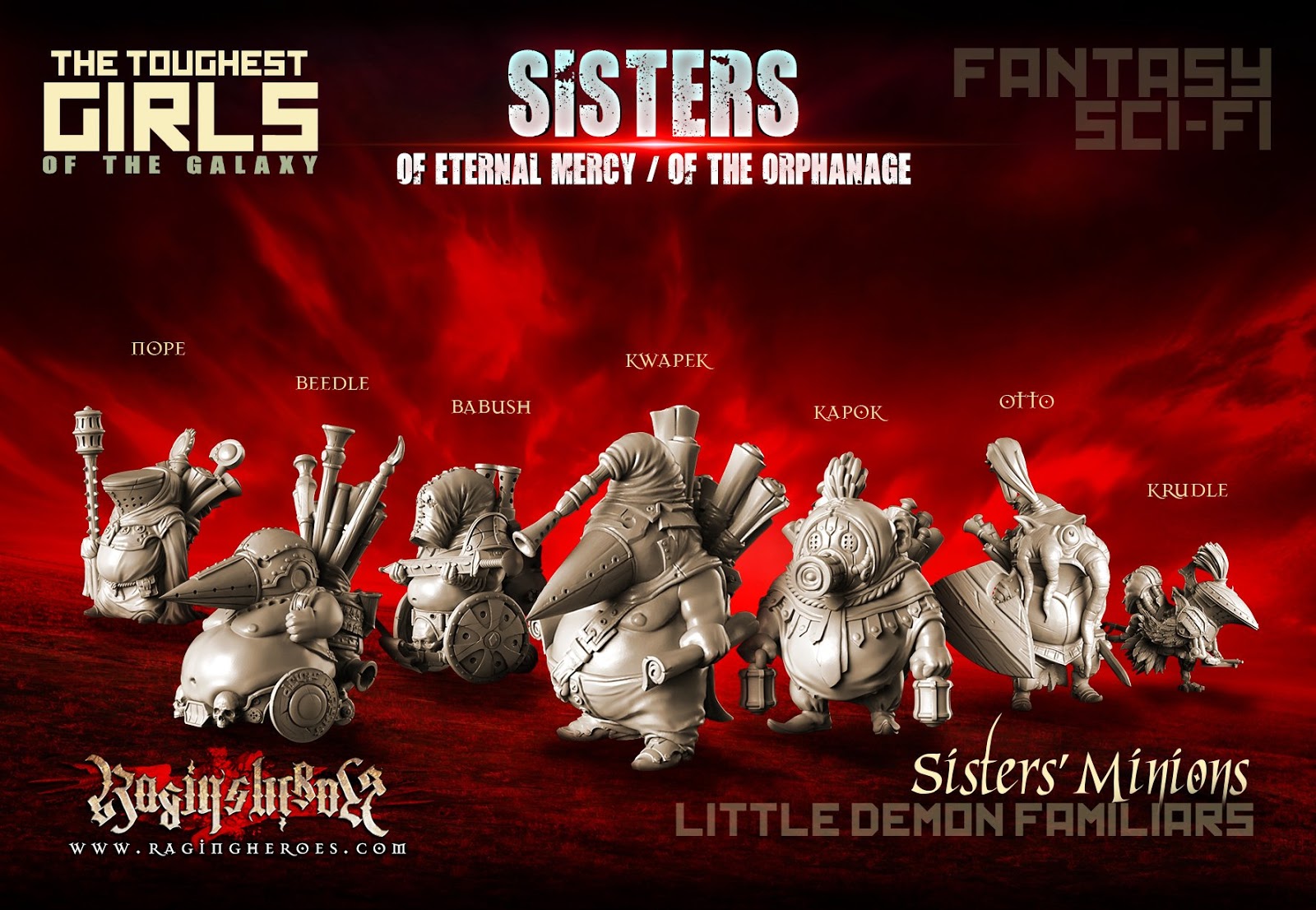 Tabletop Fix: Raging Heroes - Sisters' Minions Release