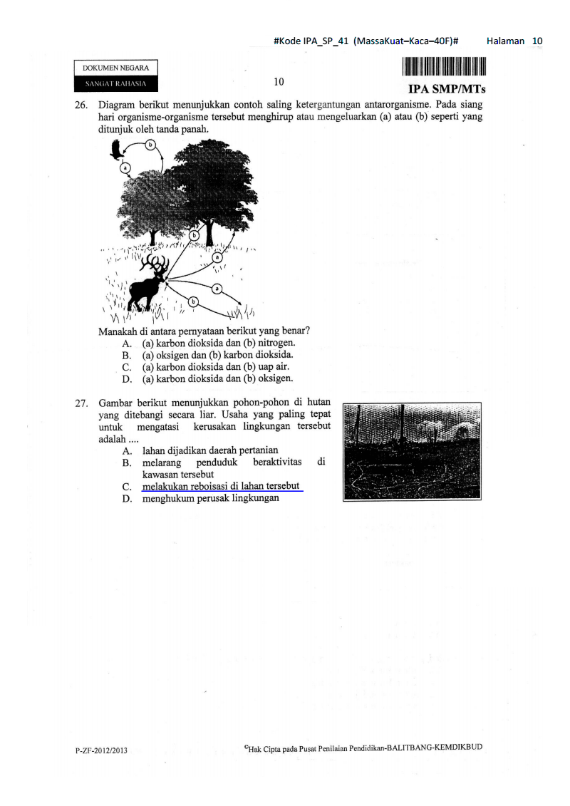 Soal dan Pembahasan UN IPA Paket 41 Kelas 9 SMP TA 2012/2013 | Kumpulan Soal dan Prediksi Ujian ...