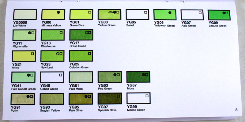 Copic Australia | Copic Colour Swatch Book