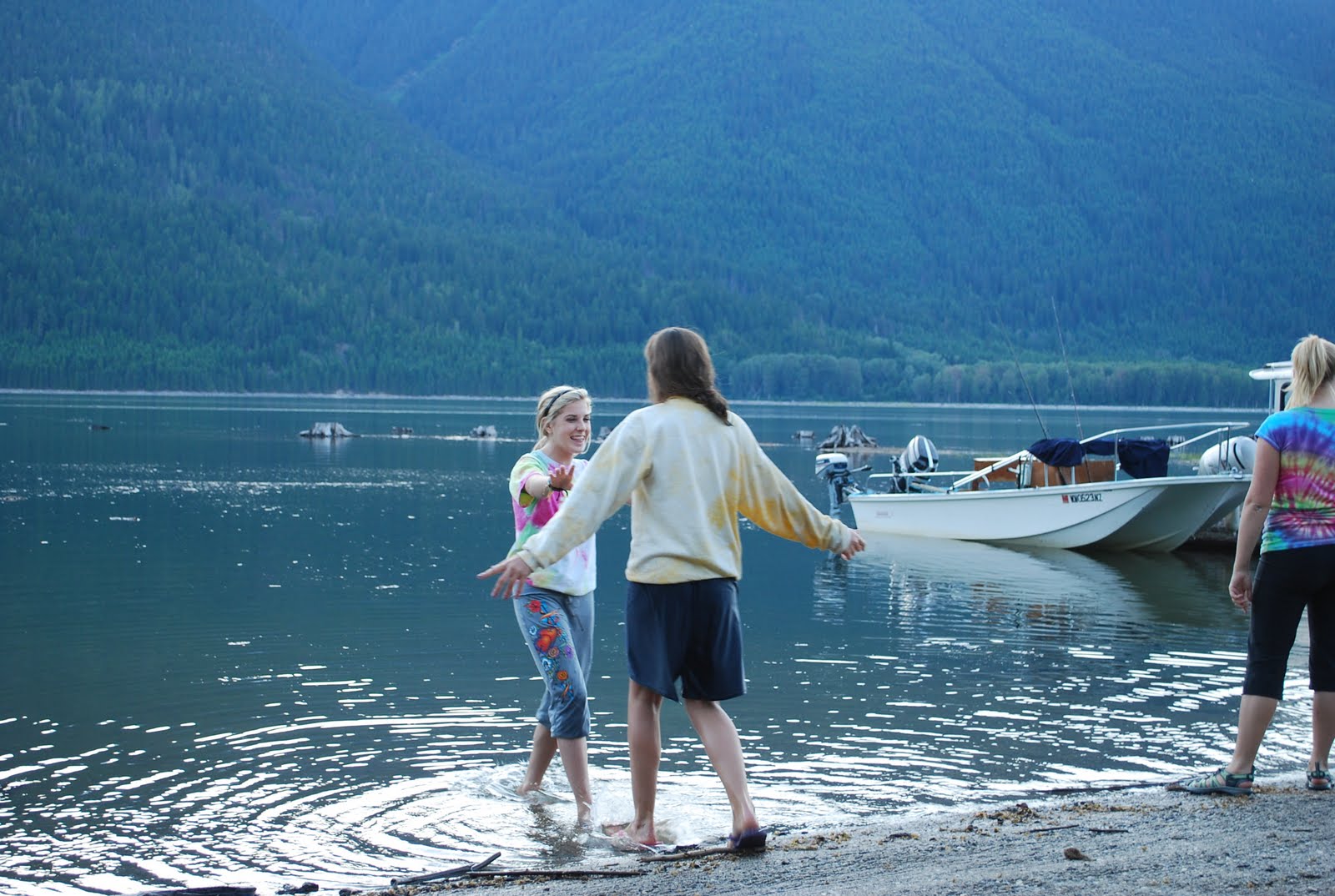 Avery & Hayley's Bucket List: jumped in lake with all clothes on:)