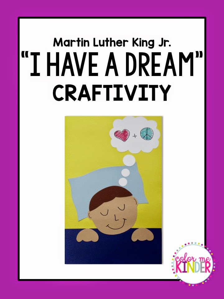 "I Have a Dream" Martin Luther King Jr. Craftivity | Color Me Kinder