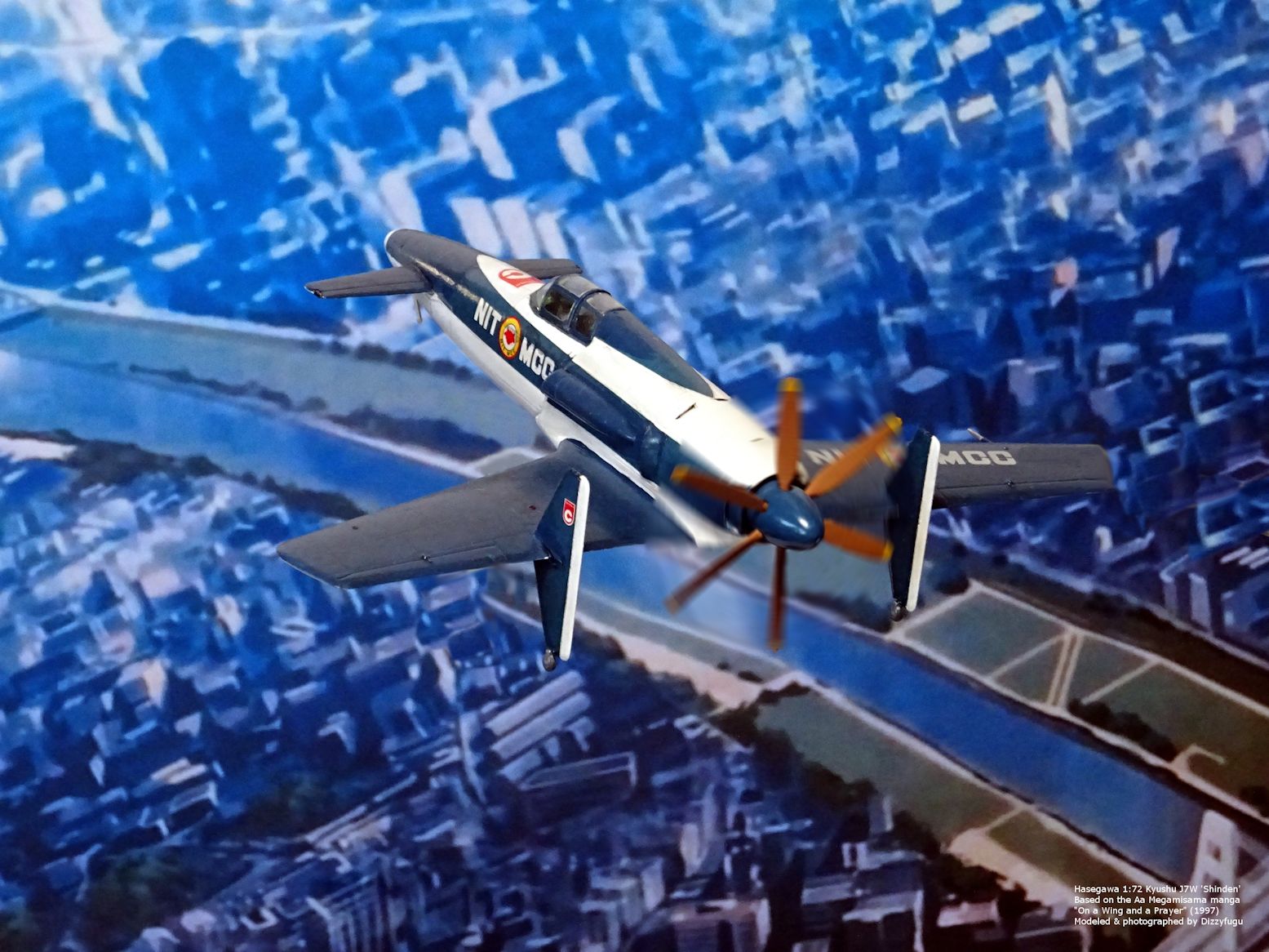 WildEagles: Kyushu J7W "Shinden" Oh, my goddess! by DizzyFugu