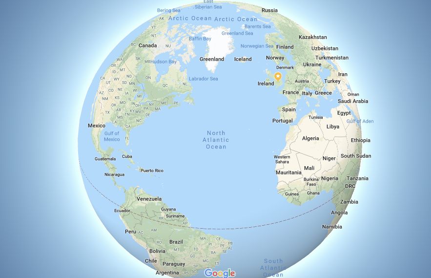 Google Maps new Globe feature
