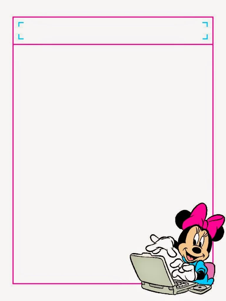 Minnie in Pink Free Printable Notebook. - Oh My Fiesta! in english