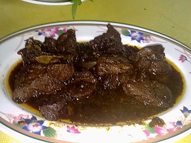 Rendang landak @ restoran selera rimba
