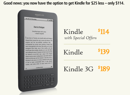 Kindle; With Ads ~ Gadgetator
