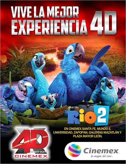 Reseña: Río 2 4DX-3D y X4D-3D (Rio 2 3D) | SÓLO SANGRONS
