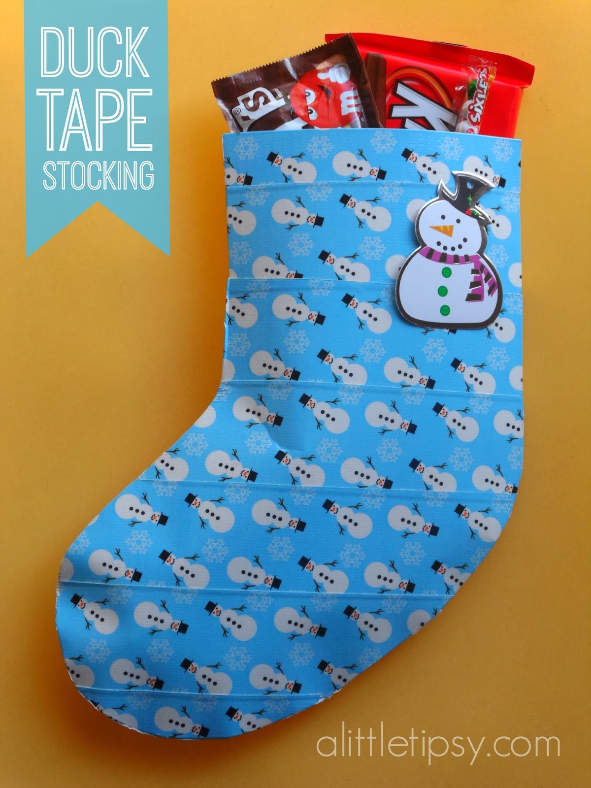 Duck the Halls with Duck Tape Stockings - A Little Tipsy