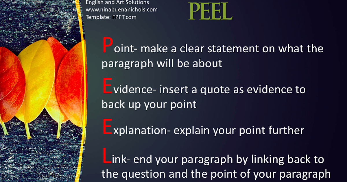 Peel Method Essay Writing | How to Write a Perfect PEEL Paragraph – UMOY