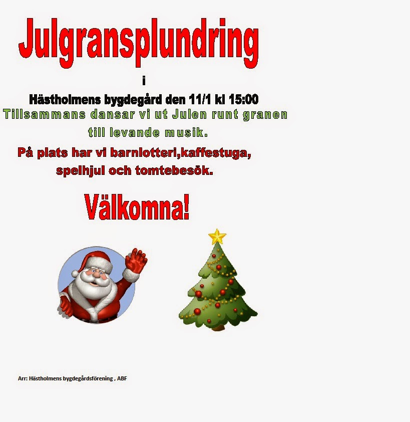 Hästholmen: JULGRANSPLUNDRING