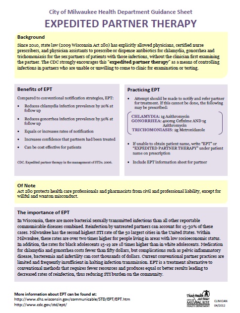 Wisconsin Population Health Service Fellowship Blog: Expedited Partner ...