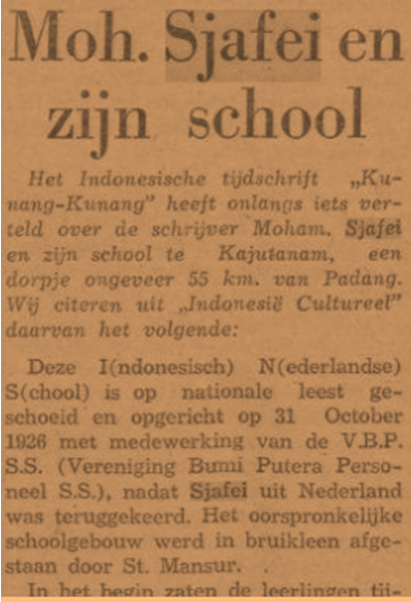 Poestaha Depok: Sejarah Kota Padang (35): Mohamad Sjafei, Tokoh ...