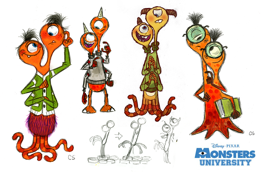 Amazing Monsters University Concept Art by Pixarian Chris Sasaki ...