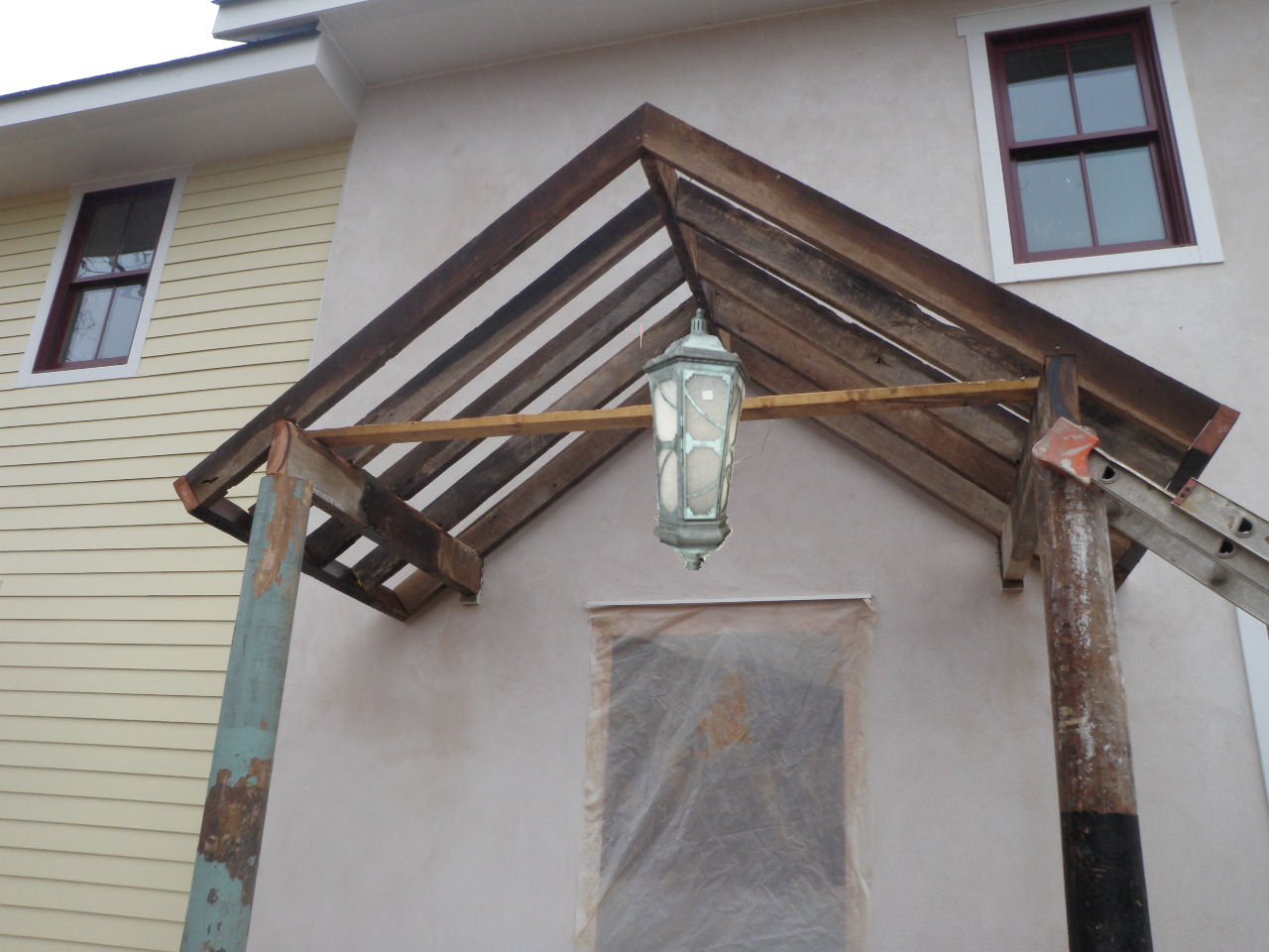 First Pig - Our Straw Bale House Blog: Front Porch with Embarassingly ...