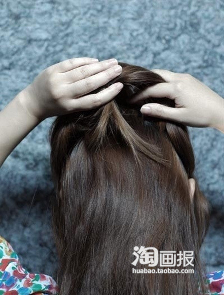 Ponytail Hairstyles 2012: How to make a HALF UPDO Poof or upside down ...