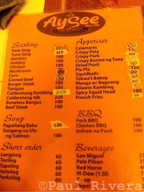 Clandestine: Food Trip #6: Aysee's Famous Sisig