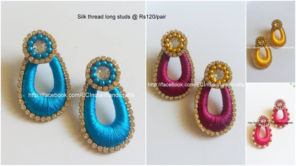 Easy Crafts - Explore your creativity: Silk thread chandbalis and grand ...