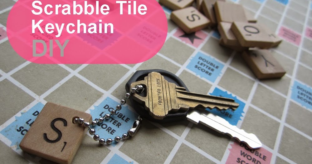 Shades Of Tangerine: Scrabble Tile Keychain (DIY)