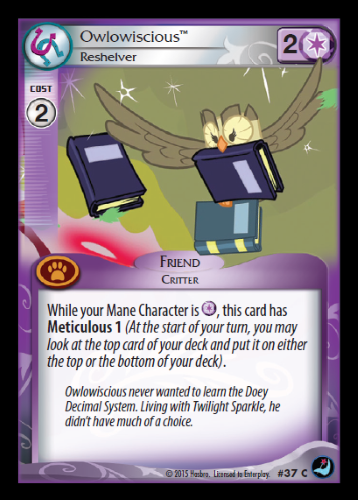 MLP Owlowiscious, Reshelver CCG Cards | MLP Merch