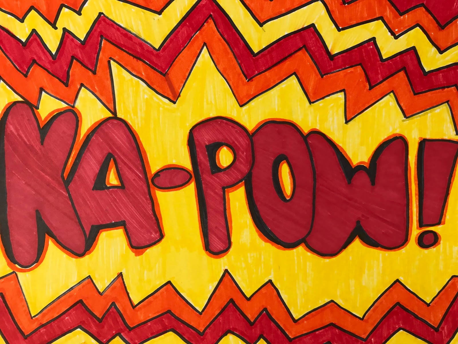 Mrs. Wille's Art Room: 6th grade Onomatopoeia pop art