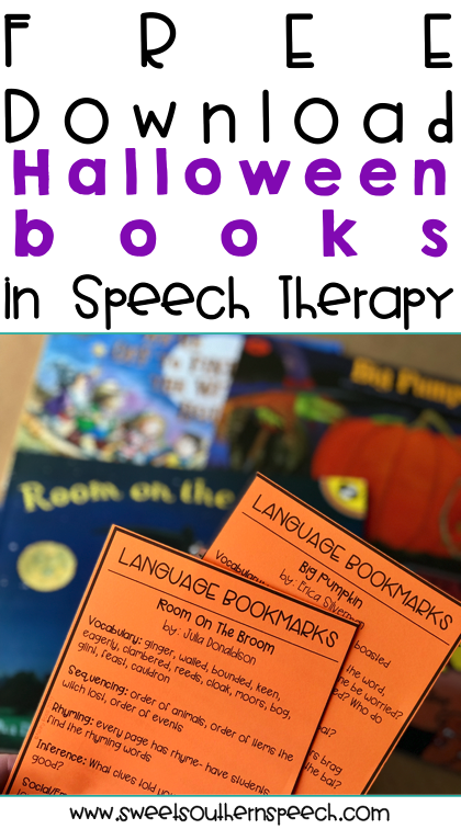 4 Halloween Books With Free Language Bookmarks - Sweet Southern Speech