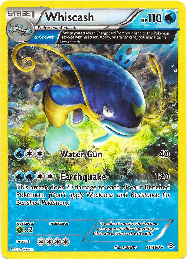 Whiscash 41/160 -- Primal Clash Pokemon Card Review | PrimetimePokemon ...