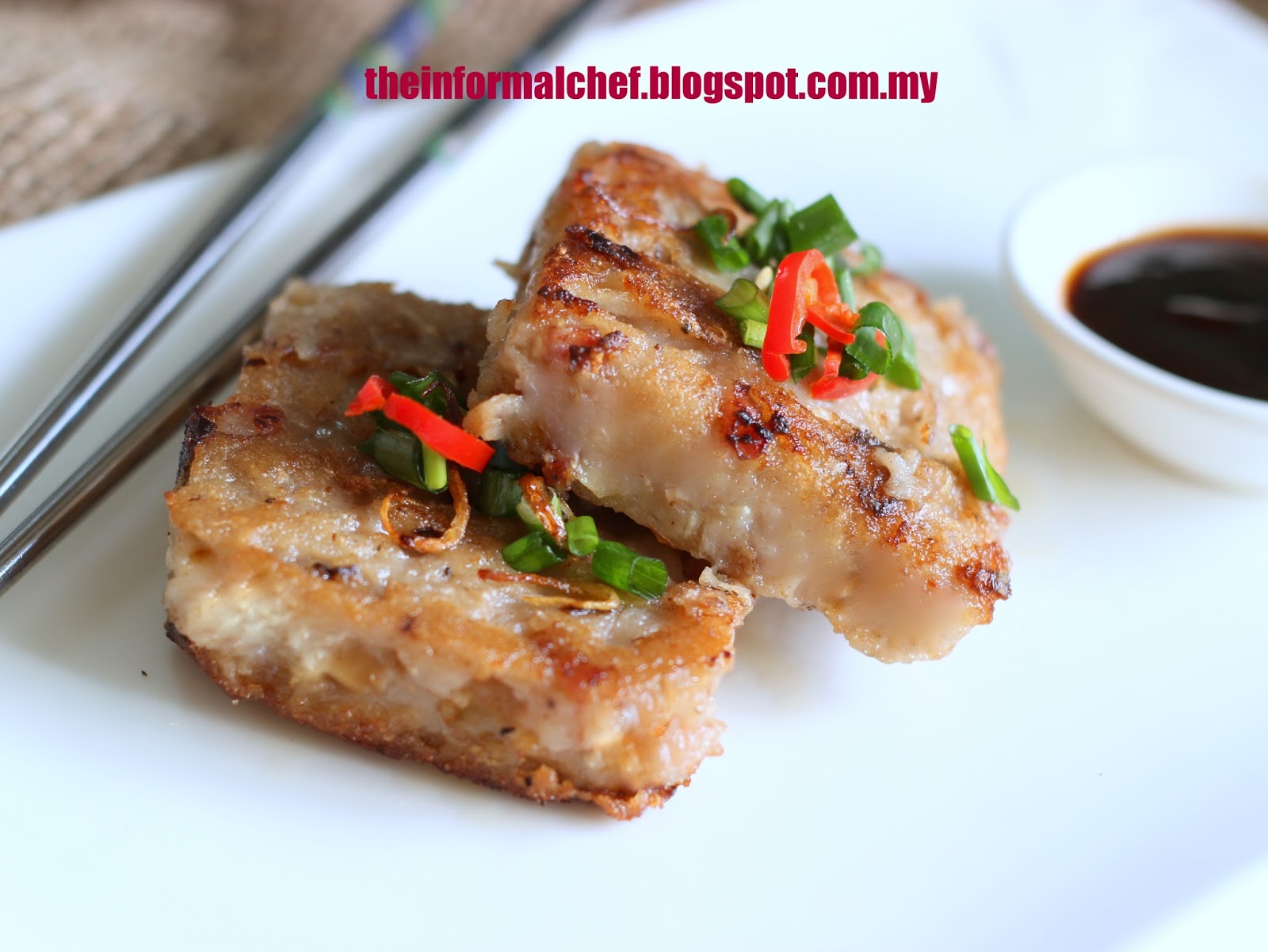 The Informal Chef: Chinese Breakfast Recipe - Steamed Radish Cake /Lo ...