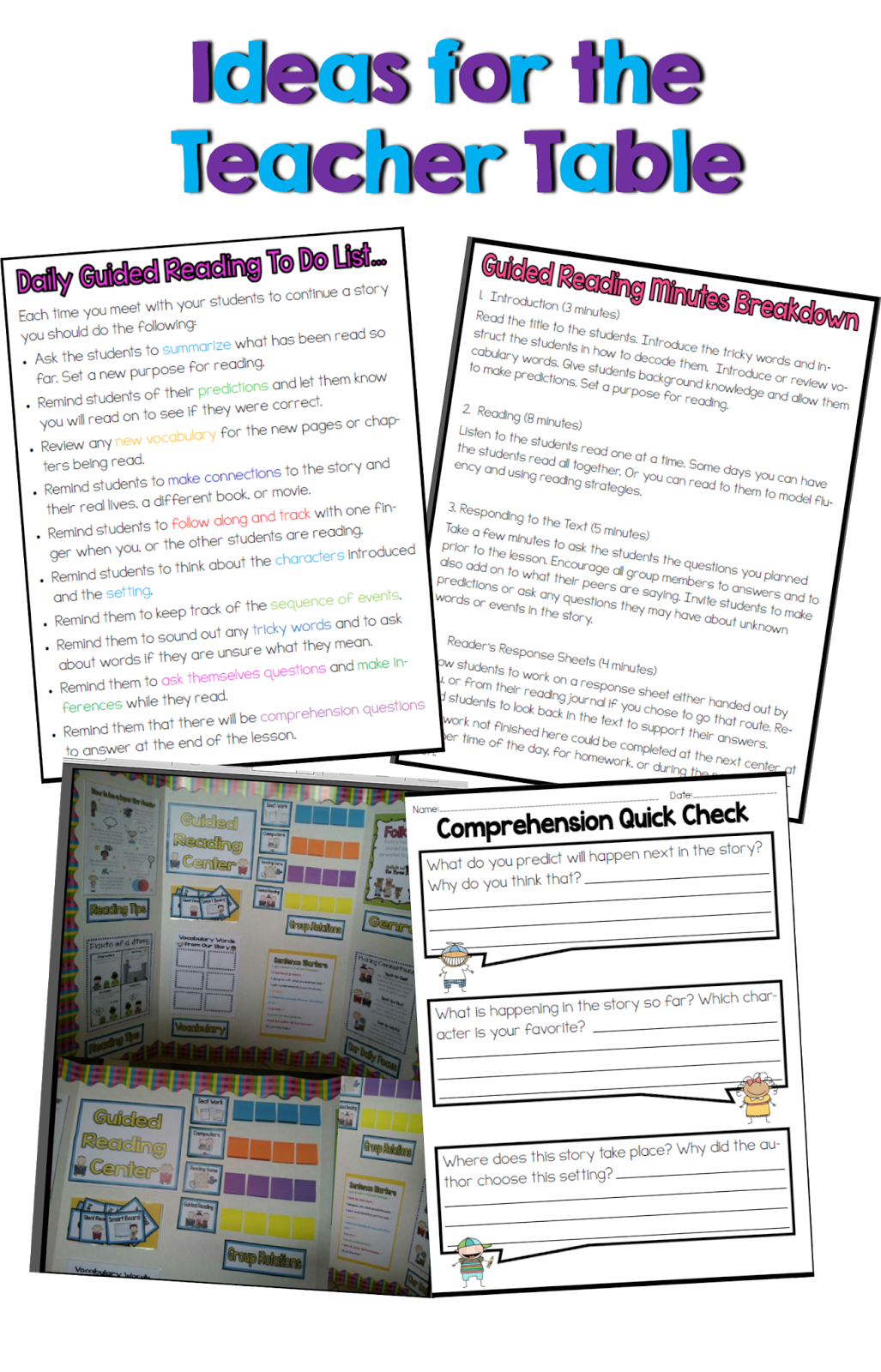 Primary Chalkboard: Reading Center Ideas for Your Classroom!