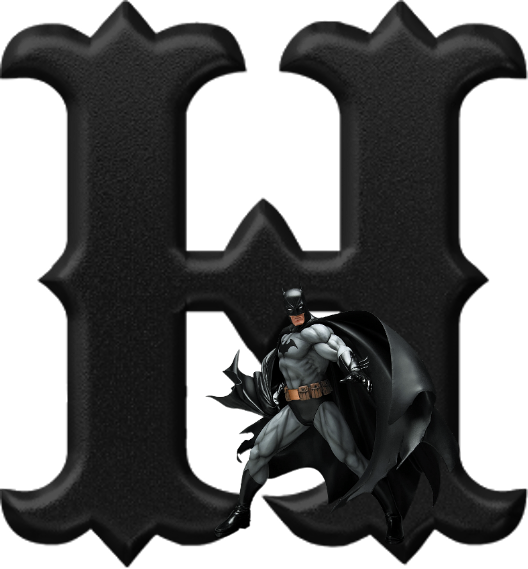 Abecedario Negro con Batman. Batman Alphabet. - Oh my Alfabetos!