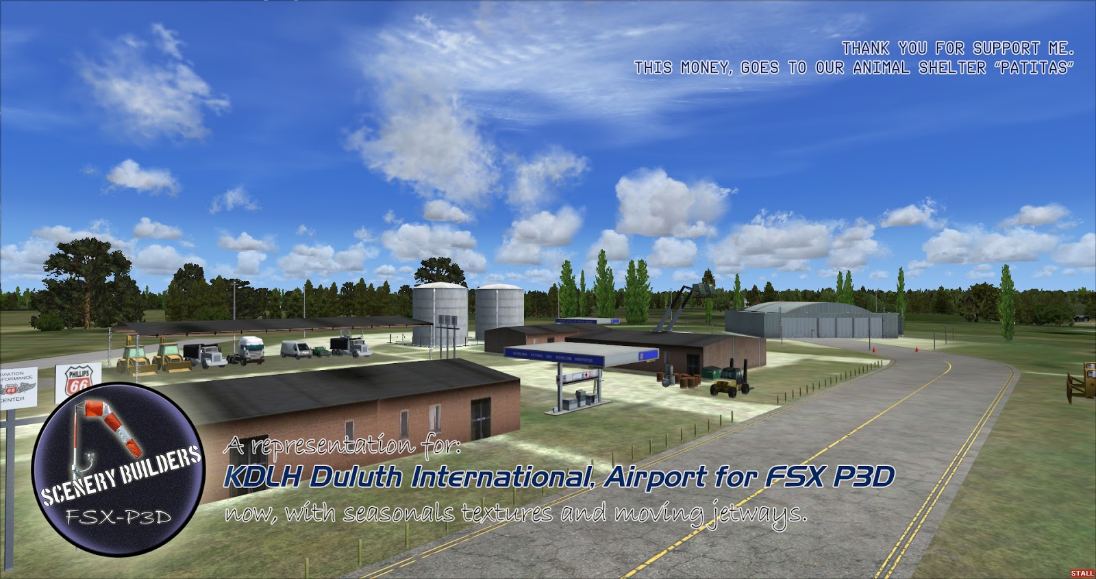FSX, P3D, MSFS scenerybuilders.: KDLH Duluth International Airport FSX P3D