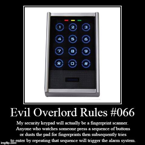 Scott M. Baker: Evil Overlord Rules, Part 4