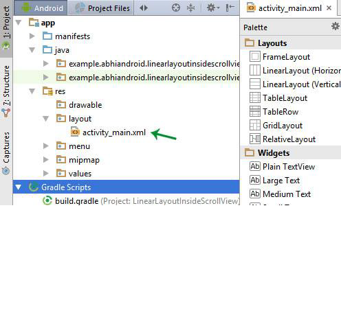 Different XML Files Used Step 4 | Hits Android Tutorial Point