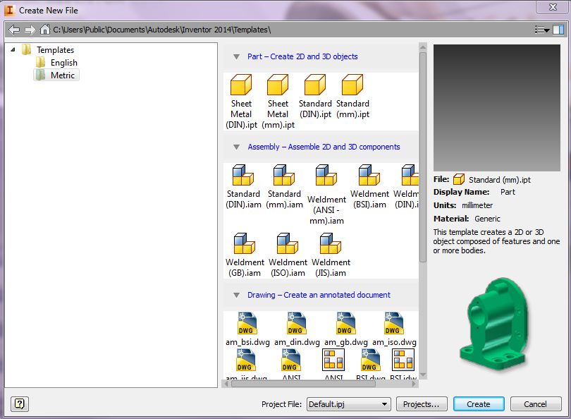 Template Autodesk Inventor 2014 | Tegal Jambu
