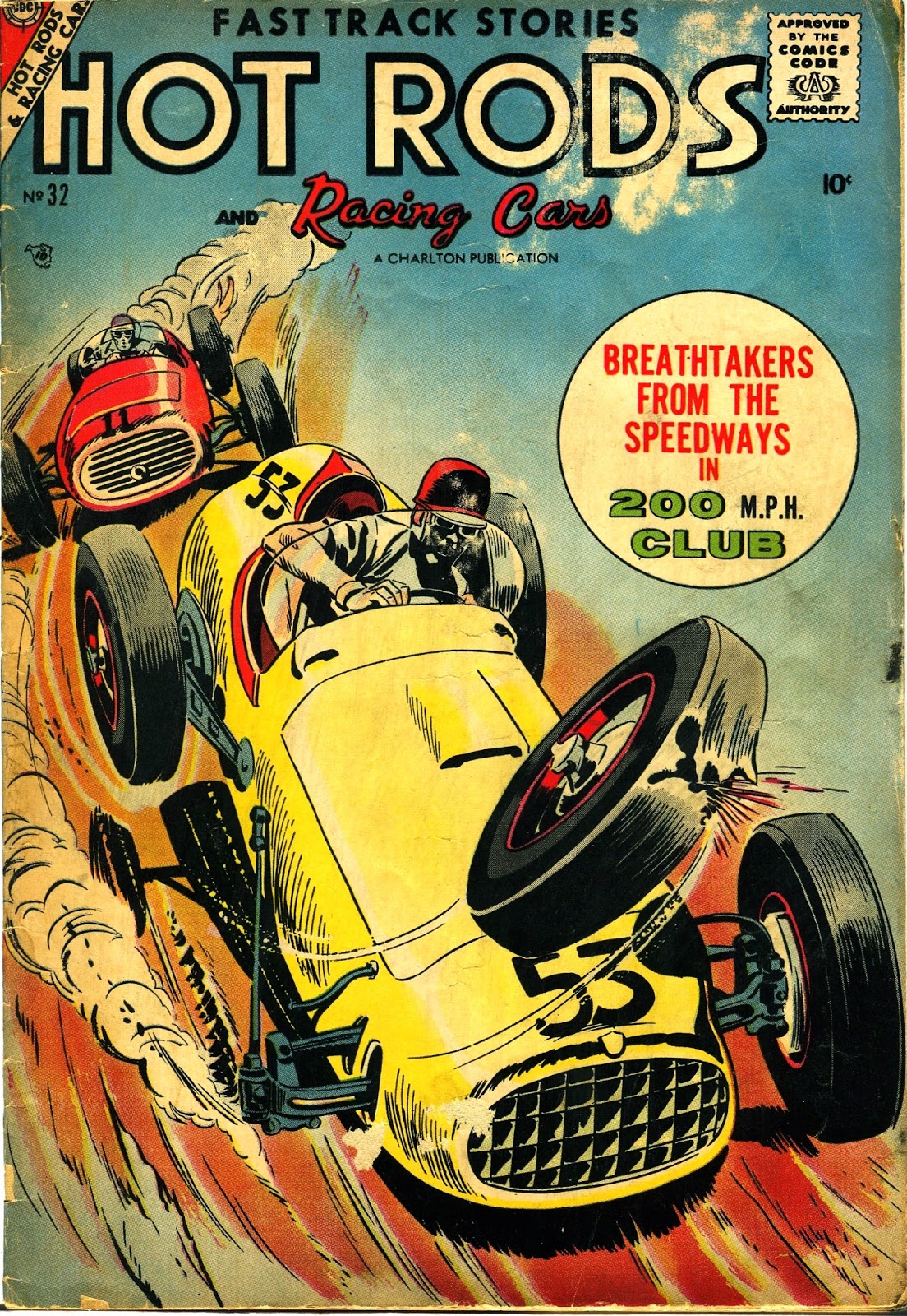 Lee's Comic Rack: Hot Rods & Racing Cars, No. 32 (Oct., 1957)--a Bill ...