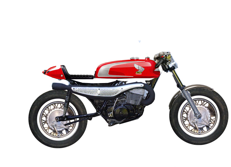 Crispy Cycles: Honda MT250 GP cafe racer