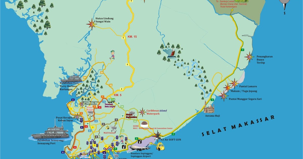 Wisata Balikpapan: Peta Destinasi Wisata di Balikpapan