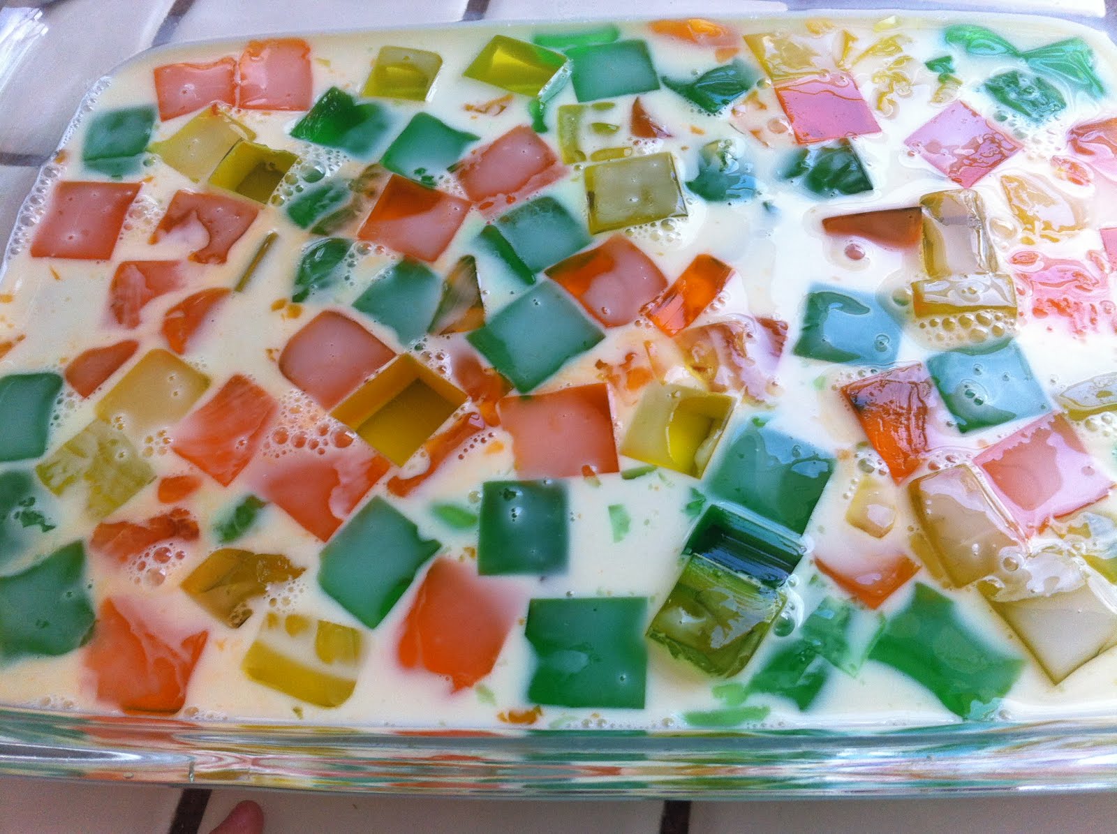 Jell-O Mosaic Broken Glass Desert