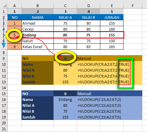 Cara Mencari data Menggunakan Fungsi Vlookup - Belajar Office Dasar