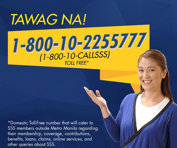 SSS Hotline, Customer Service and SSS Text Inquiry