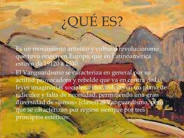 Vanguardismo: ¿Qué es? ~ Vanguardia Iberoamericana