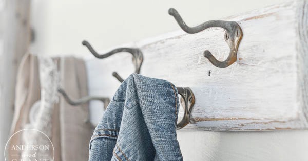 DIY Rustic Coat Rack Makeover | anderson + grant
