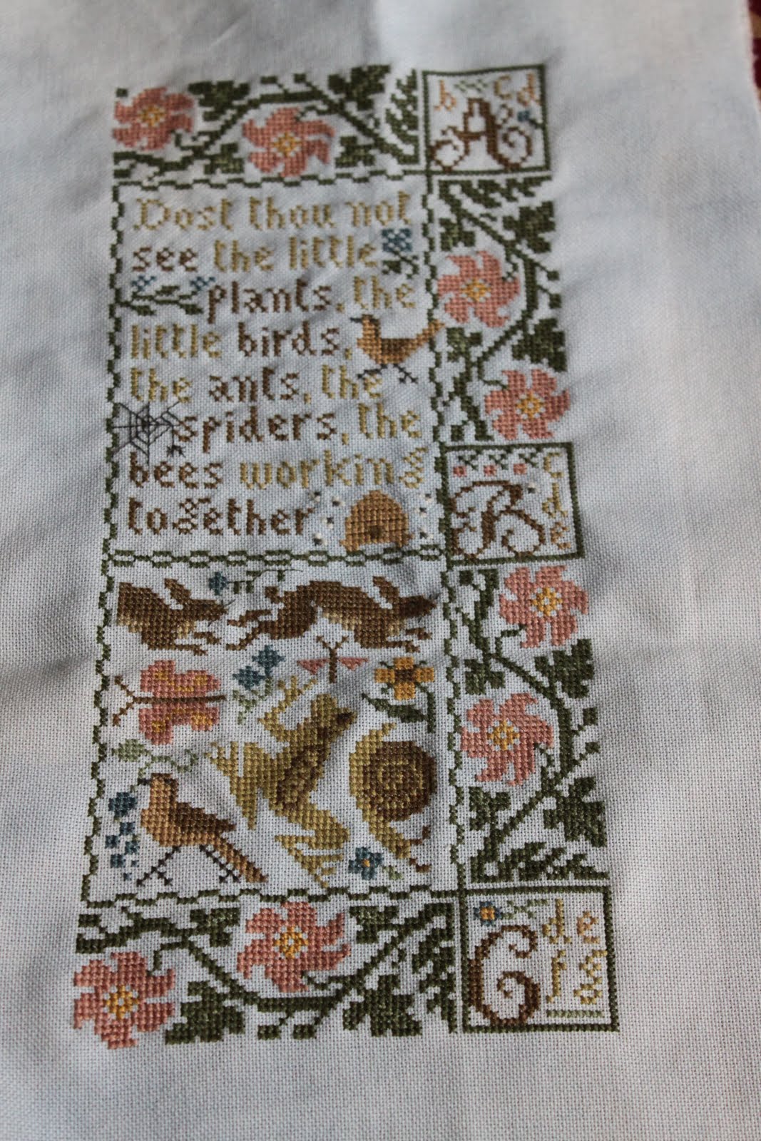 Kajsa's stitching and more: Spring Samplers from Prairie Schooler finish!