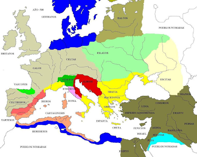 Geografía Política : Europa 500 ac
