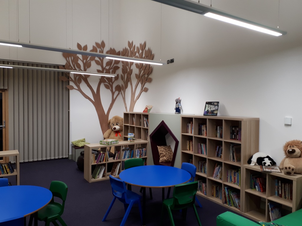 An English Homestead: New School Library