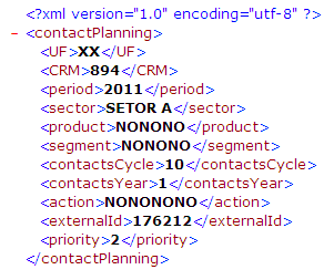 Diário de bordo: Usando o Microsoft Excel para criar um XML Schema