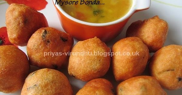 Priya's Virundhu: Mysore Bonda Recipe/Urad dal Bonda Recipe/How to make ...