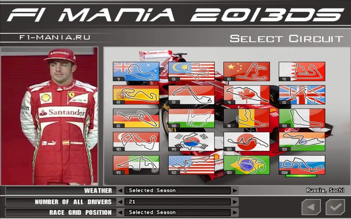 F1 Challenge BRASIL: F1 2013 Mania DS