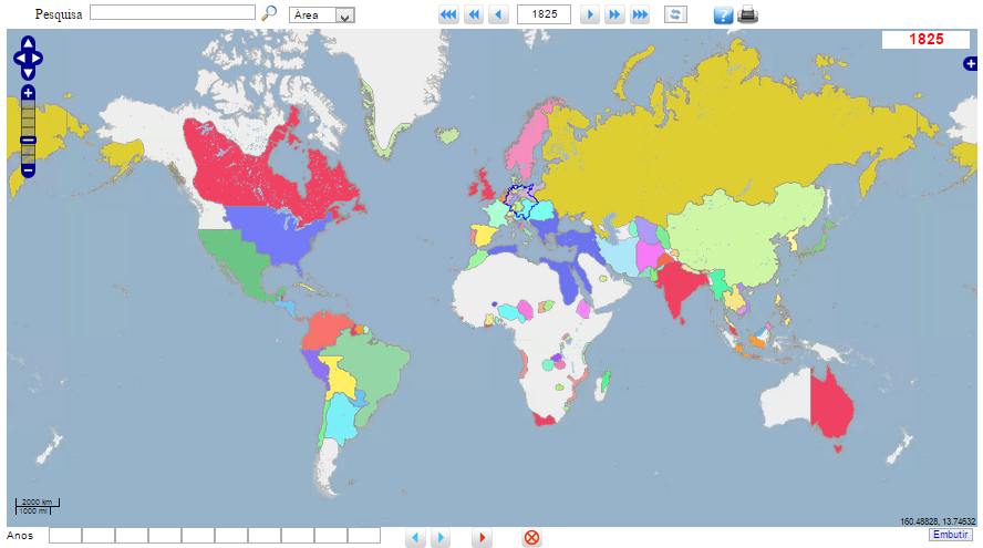 LINGUAGEM GEOGRÁFICA: MAPA INTERATIVO HISTÓRICO MUNDIAL