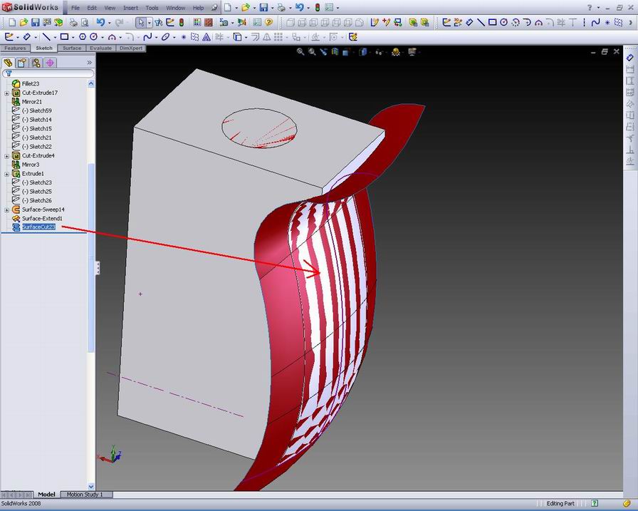 Cut With Surface solid bodies - ARUSHA_WORKS