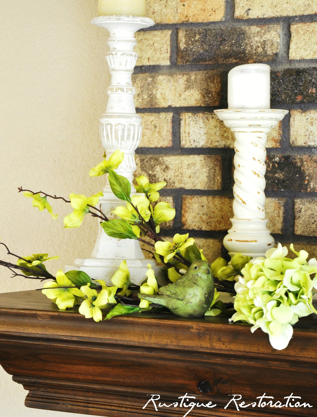 Rustique Restoration: Spring Mantel